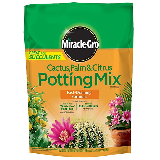 Miracle-Gro: Cactus Palm & Citrus Potting Mix 8 qt – New Waverly Feed ...